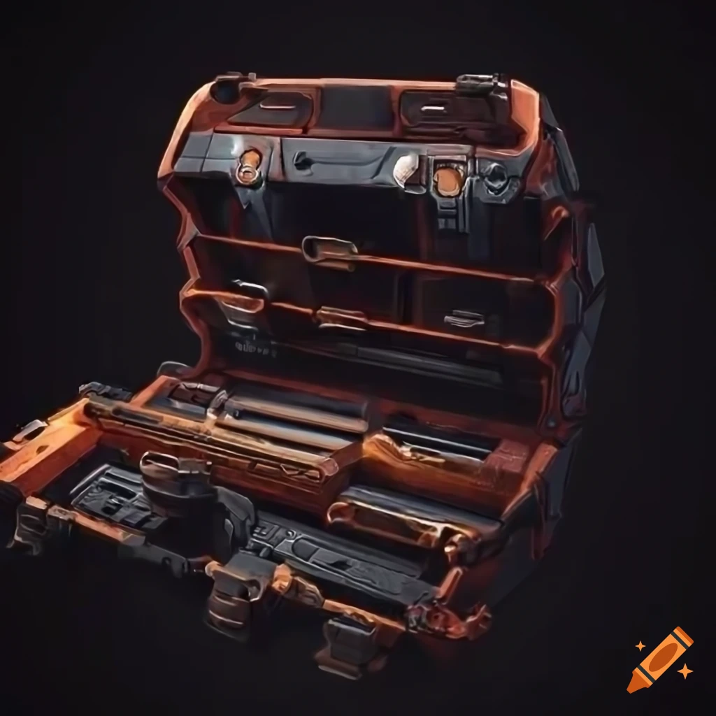 Sci-fi tool boxes on Craiyon