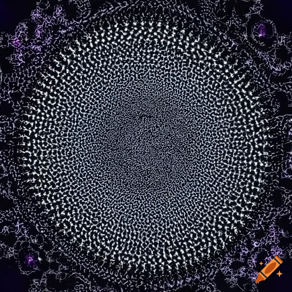 Intricate illustration of a map with waypoints and fractals on Craiyon