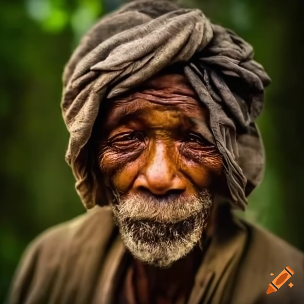Image of a poor peasant begging for money on Craiyon
