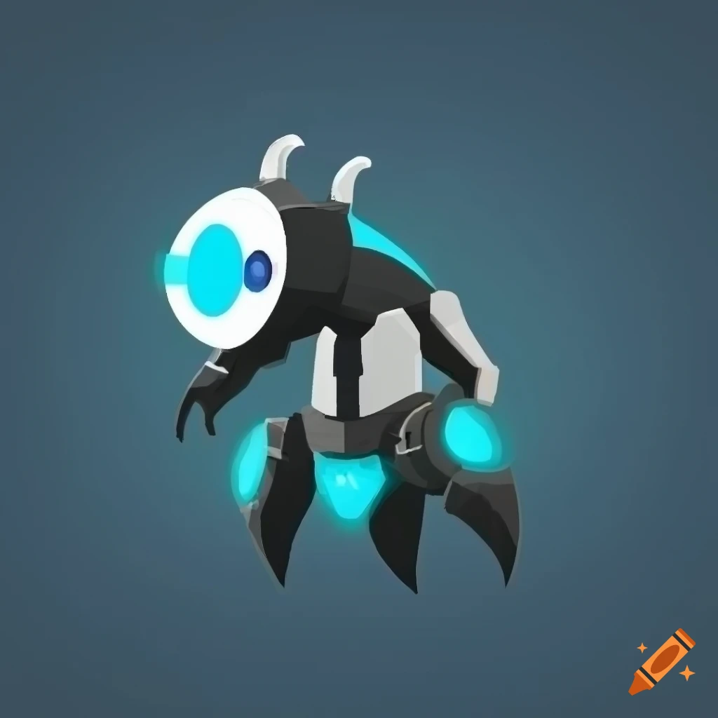 Minimalist astro-futuristic scorpion on Craiyon