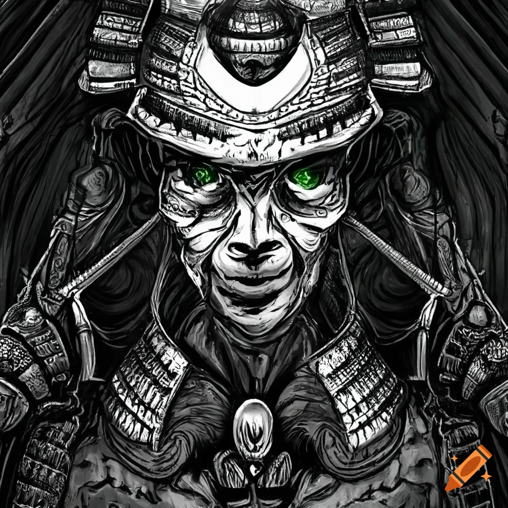 Dark fantasy samurai artwork on Craiyon