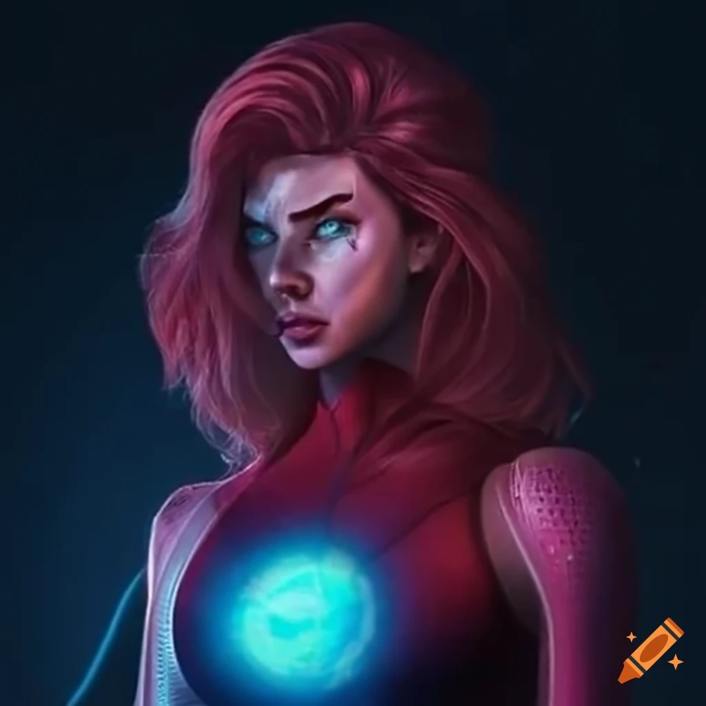 Image of powerful female hero named Shift on Craiyon