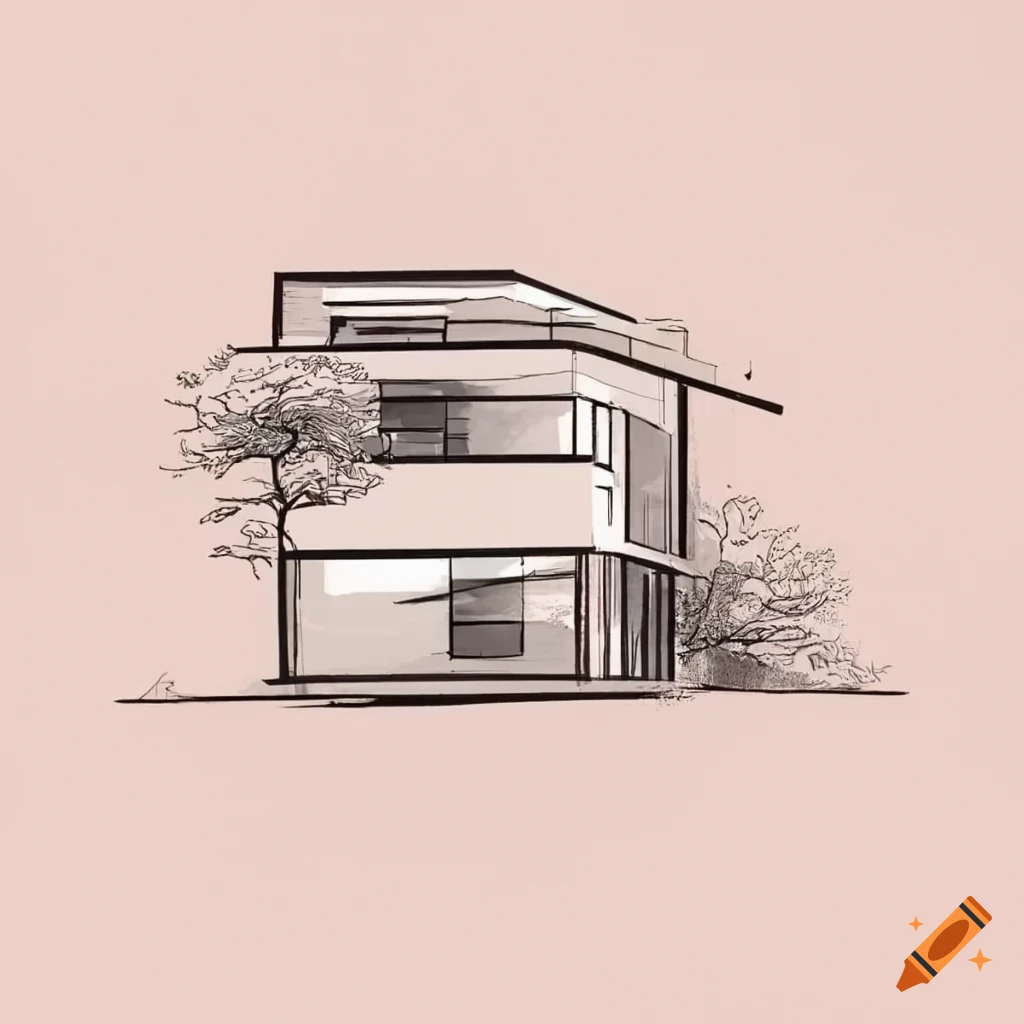 Minimalist Drawing Buildings