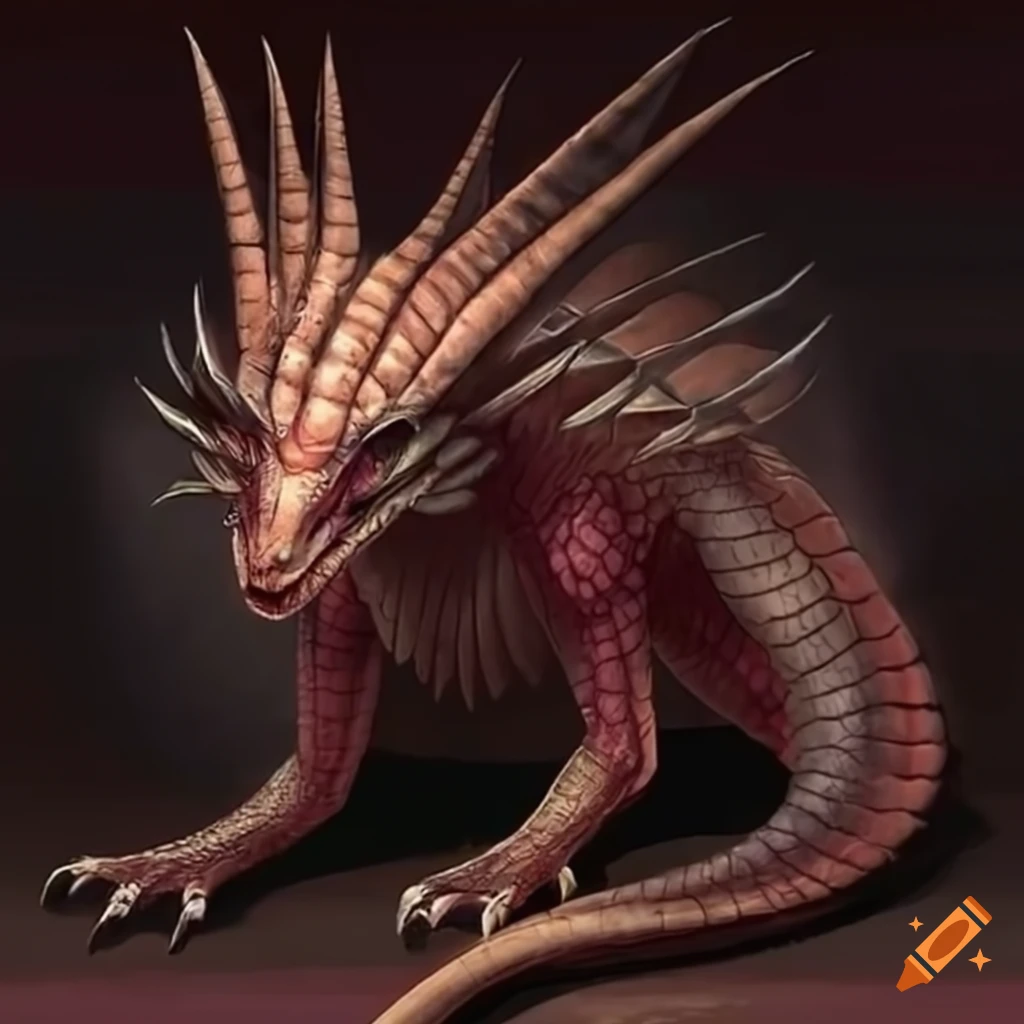 Armadillo dragon creature on Craiyon