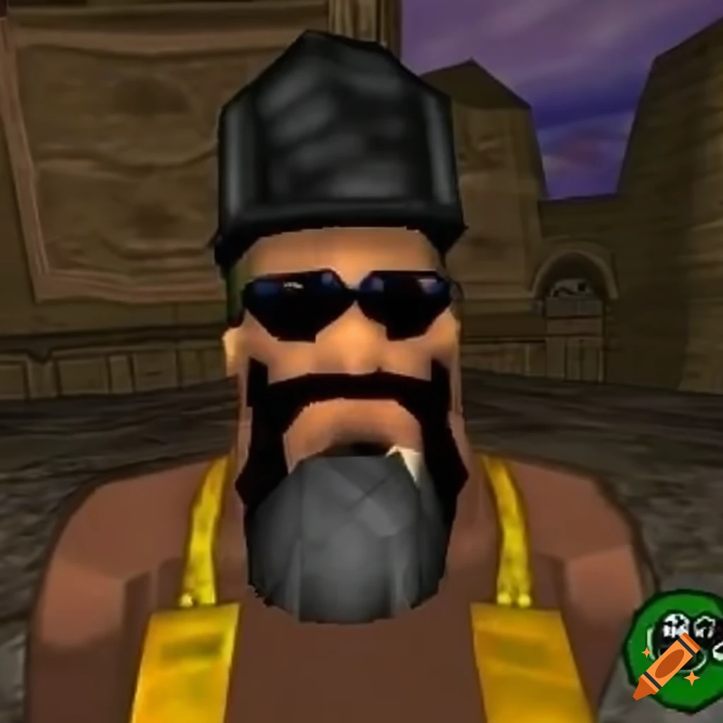 Screenshot of Foreman Spike from Nintendo 64 Game Wrecking Crew on Craiyon