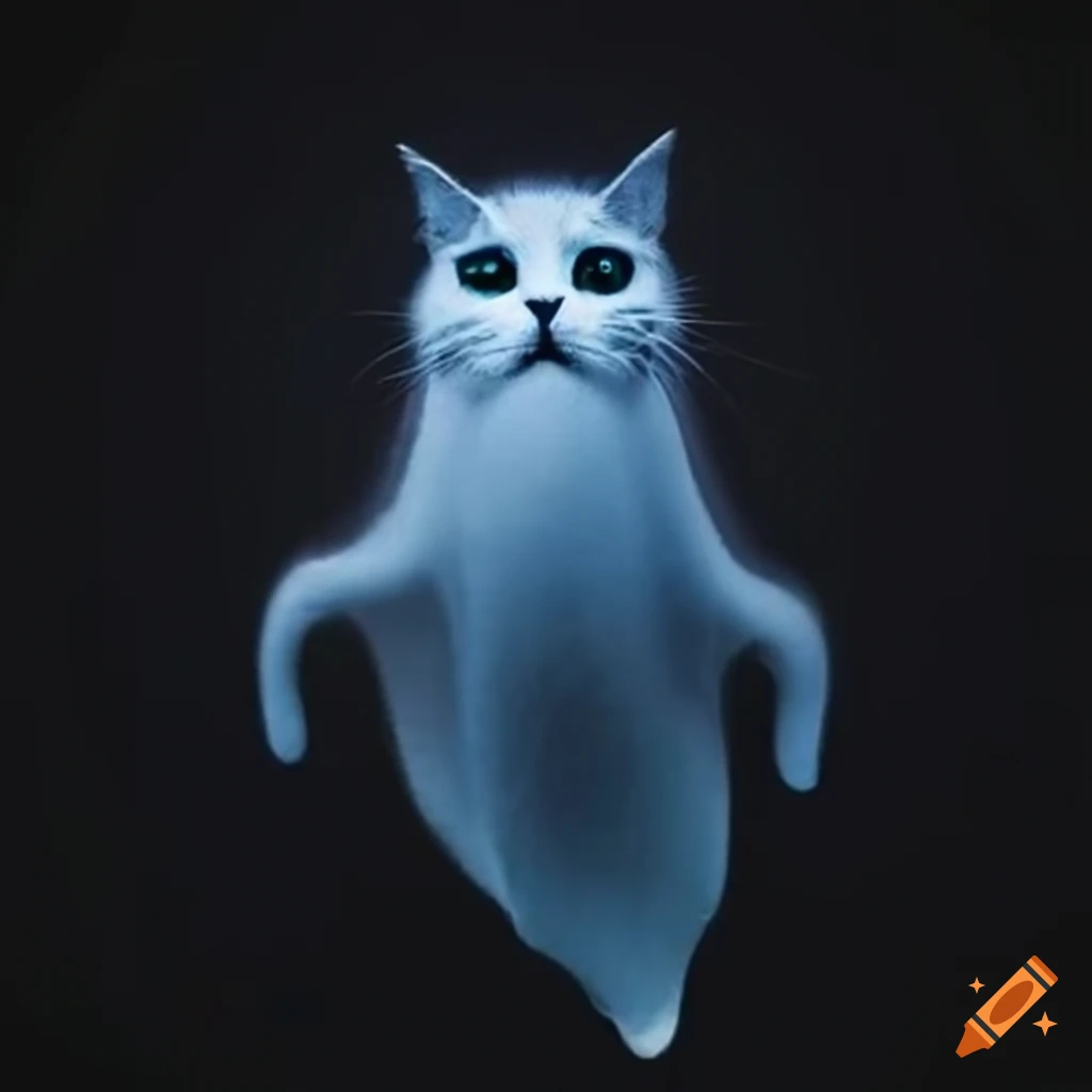 Transparent ghost cat image on Craiyon
