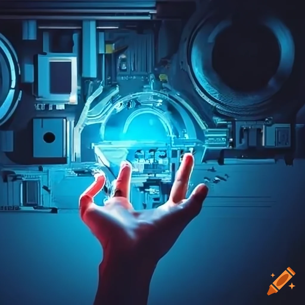 Image illustrating technical application support on Craiyon