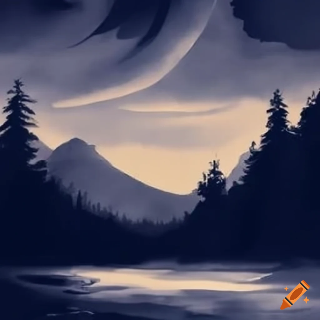 Vibrant landscape photography on Craiyon