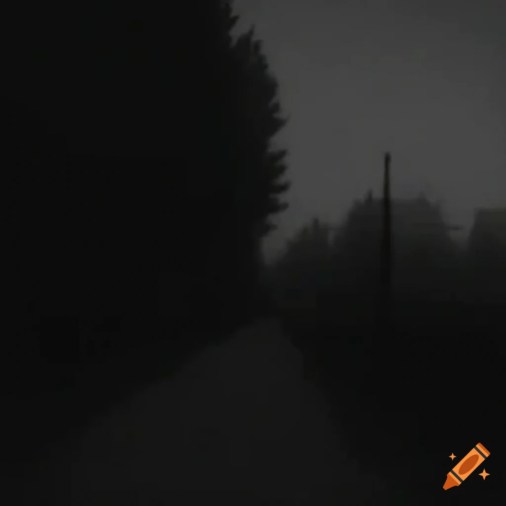 Vhs-style footage of an outdoor liminal space on Craiyon