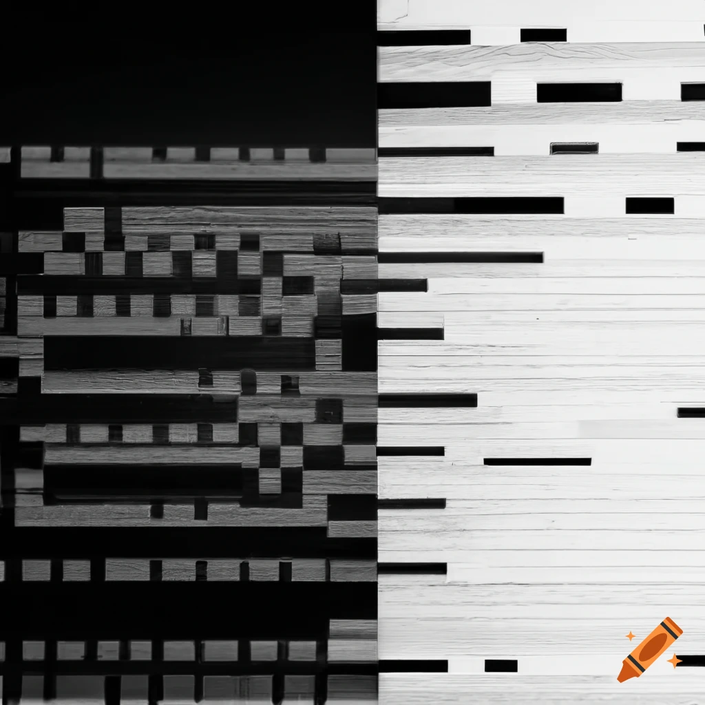 Photograph with 3D code writing in 8-bit style on Craiyon