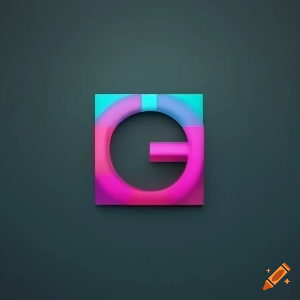 3d technology logo with complex layers and patterns on Craiyon