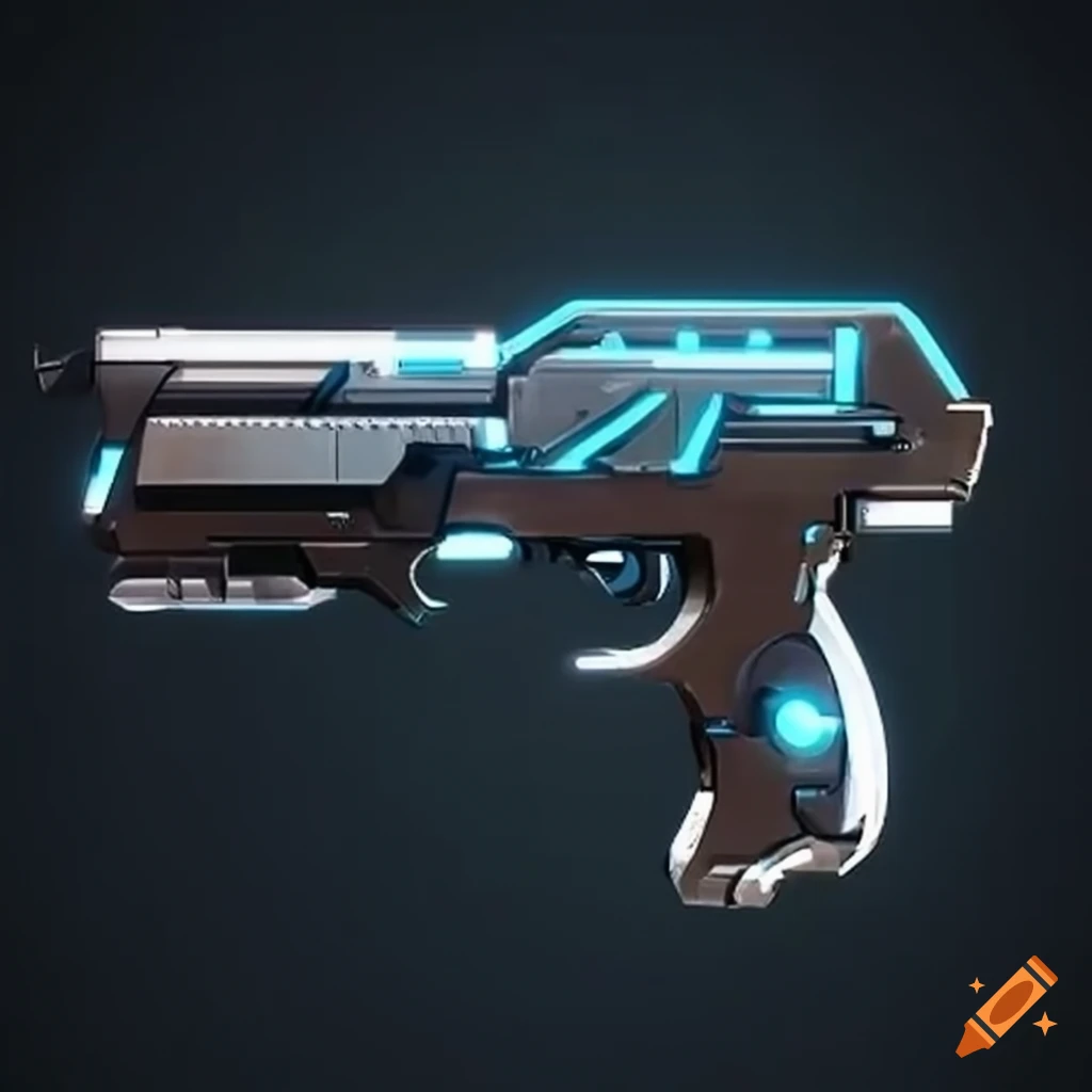 Cool futuristic gun design on Craiyon