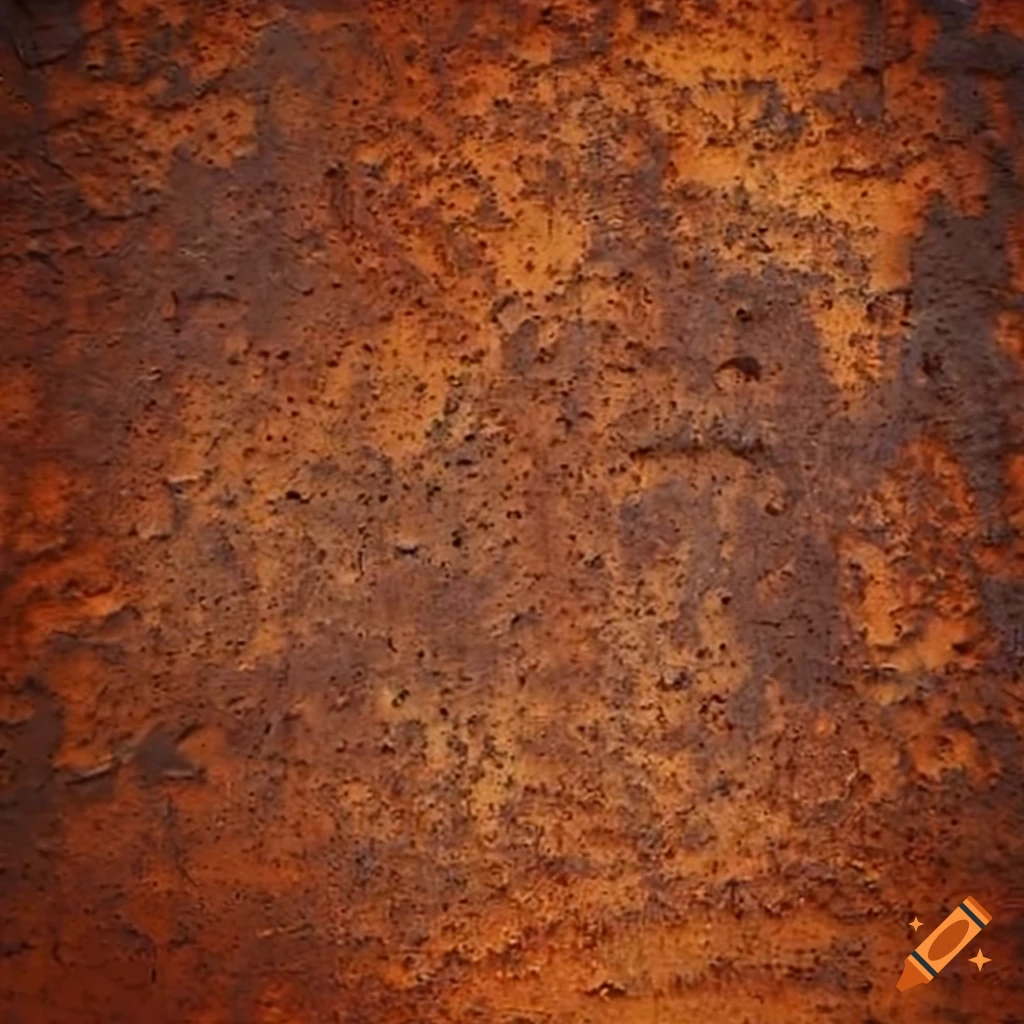 Rusty metal texture on Craiyon