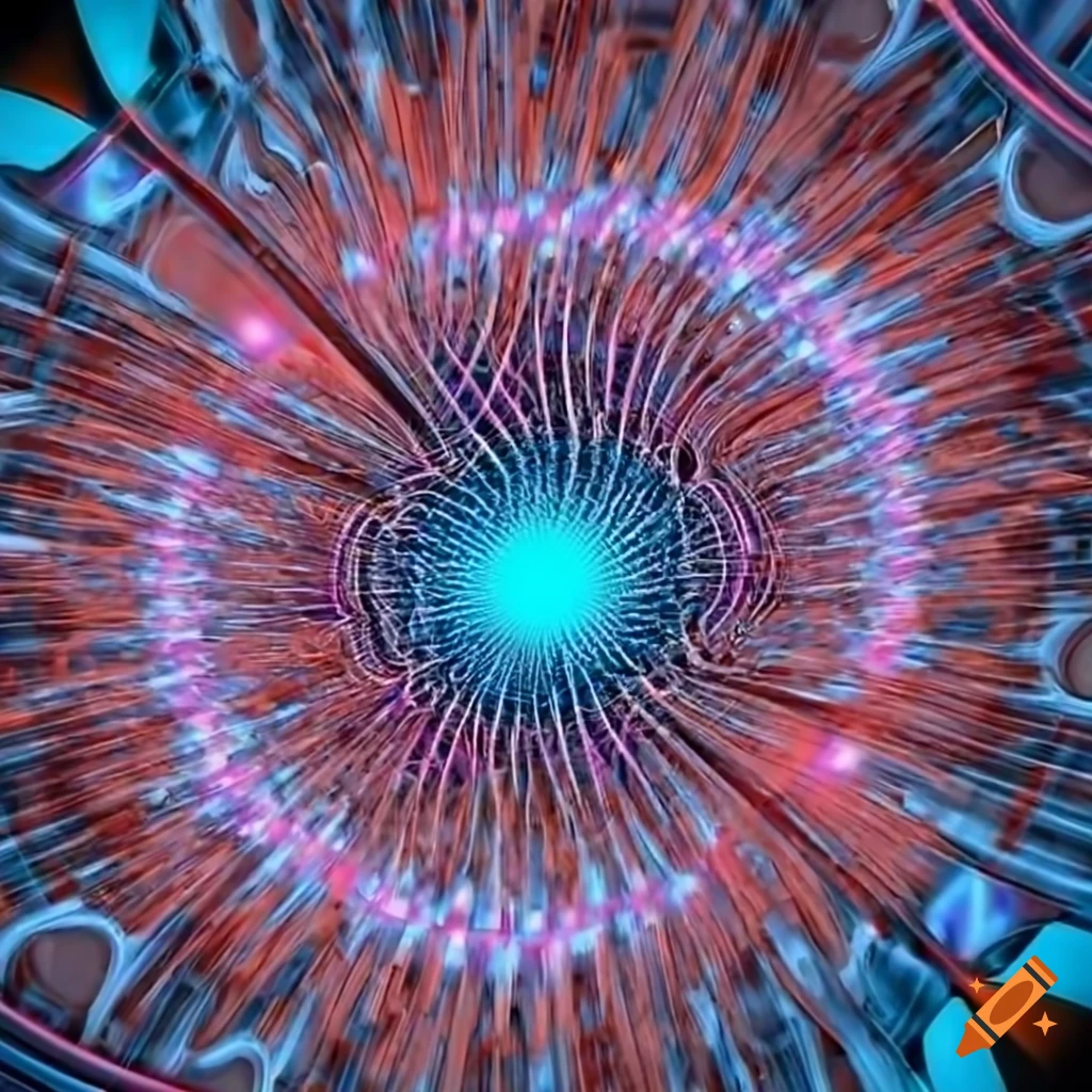 Abstract star shape spiralling out on Craiyon