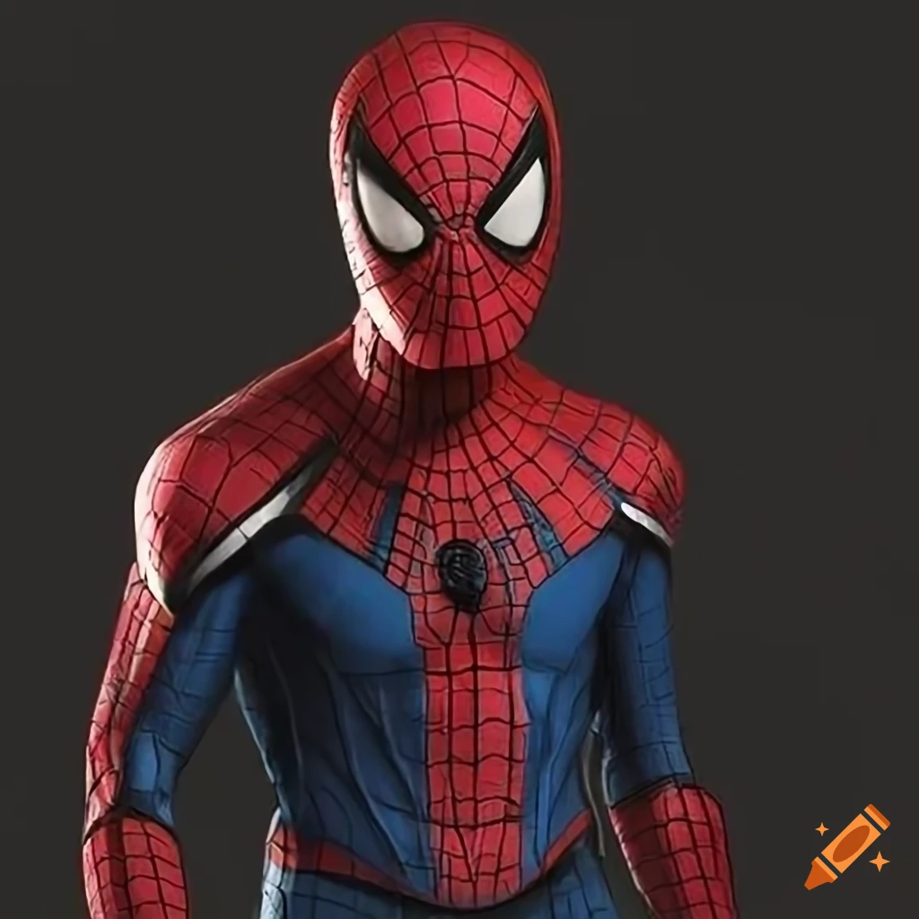 Realistic depiction of Spiderman on Craiyon