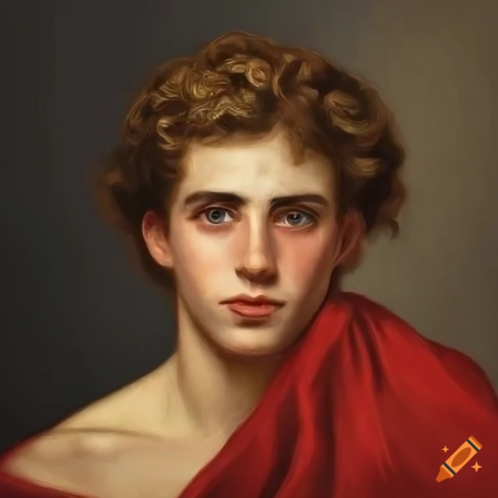 Oil painting of a Greek god on Craiyon