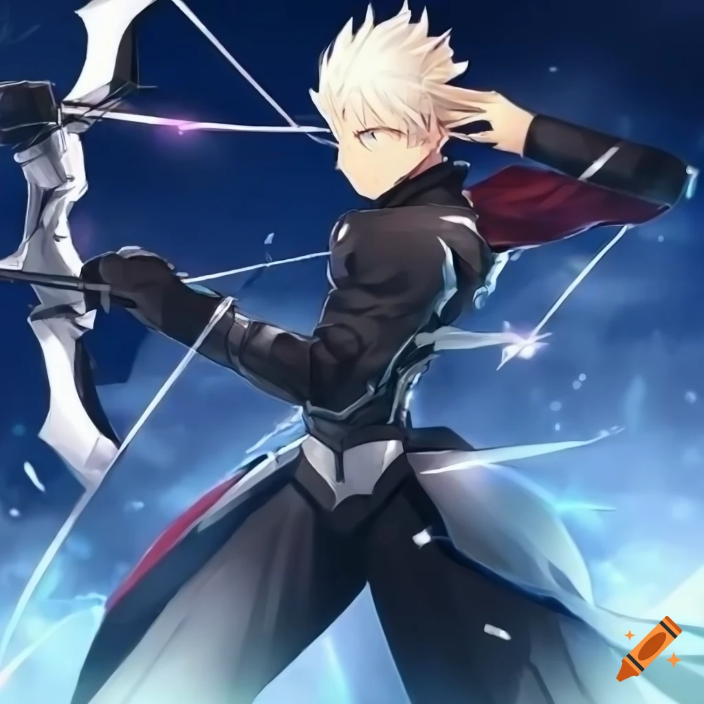 Character from fate/stay night with a bow on Craiyon
