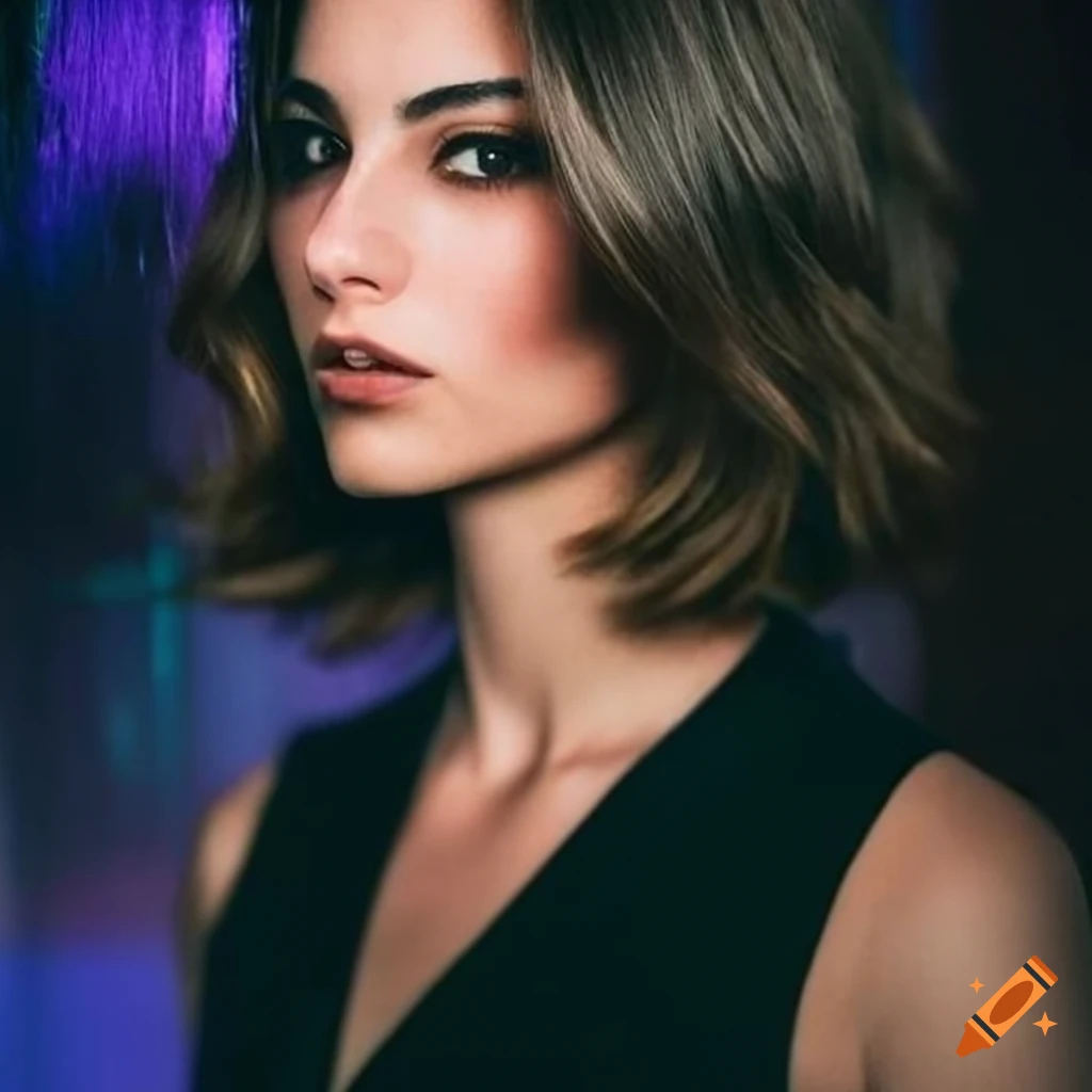 Closeup portrait of a stunning young supermodel with clear complexion ...