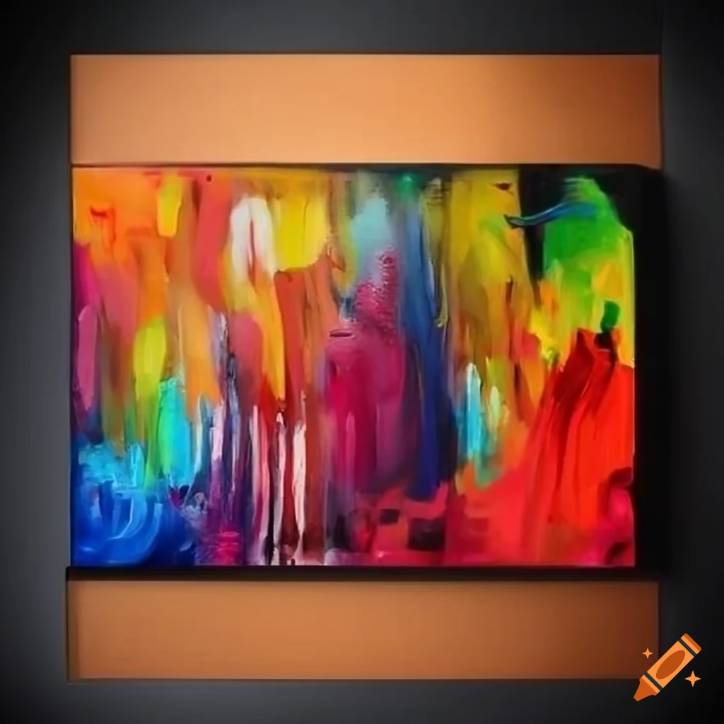 Acrylic painting artwork on Craiyon