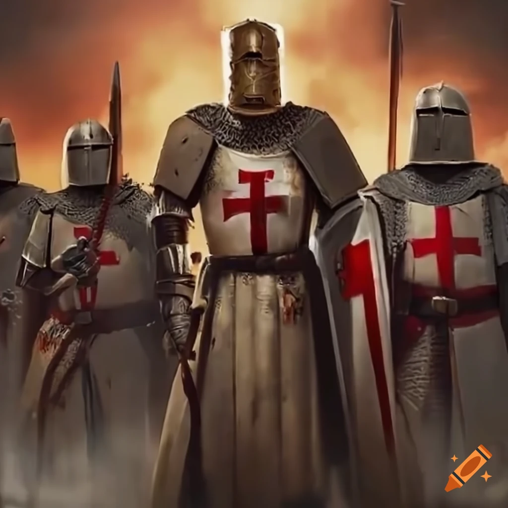 Artistic portrayal of a praetorian guard and a knight in an epic battle ...