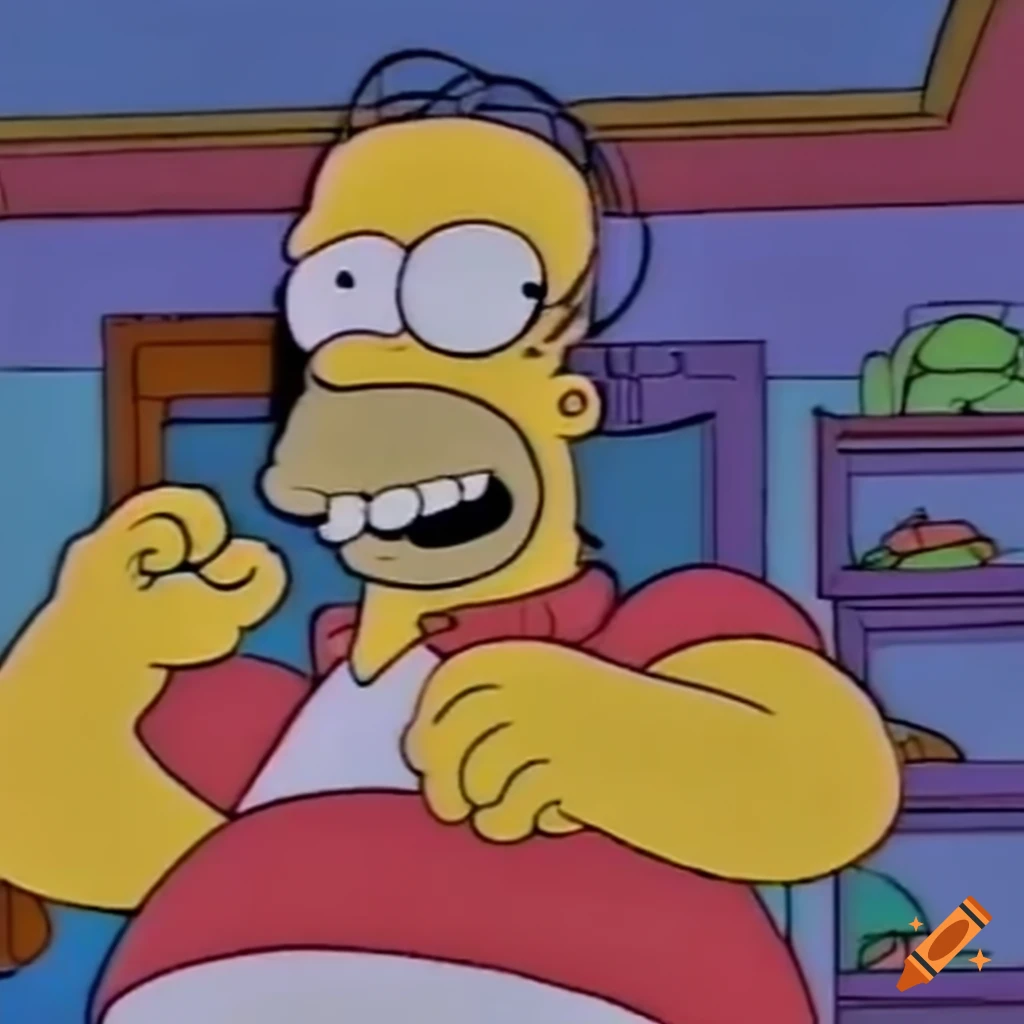 Homer simpson competing in the special olympics on Craiyon