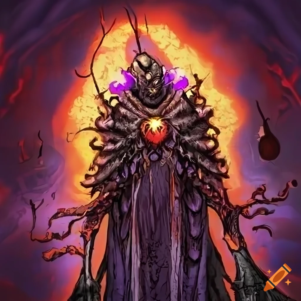 Illustration of a powerful technomancer on Craiyon