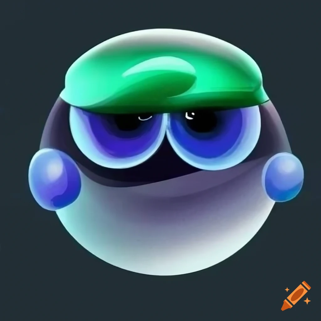 Cartoon illustration with side-eye expression