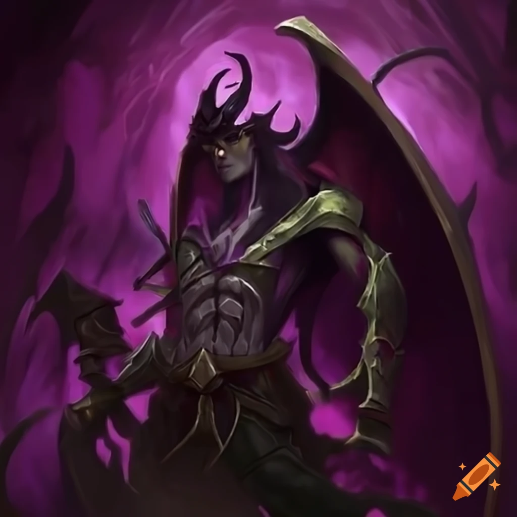 Image of maiev shadowsong and illidan stormrage on Craiyon
