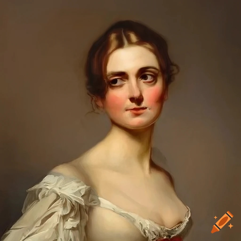 Oil Painting Of An Early 19th century Couple oil-painting-of-an-early-19th-century-couple