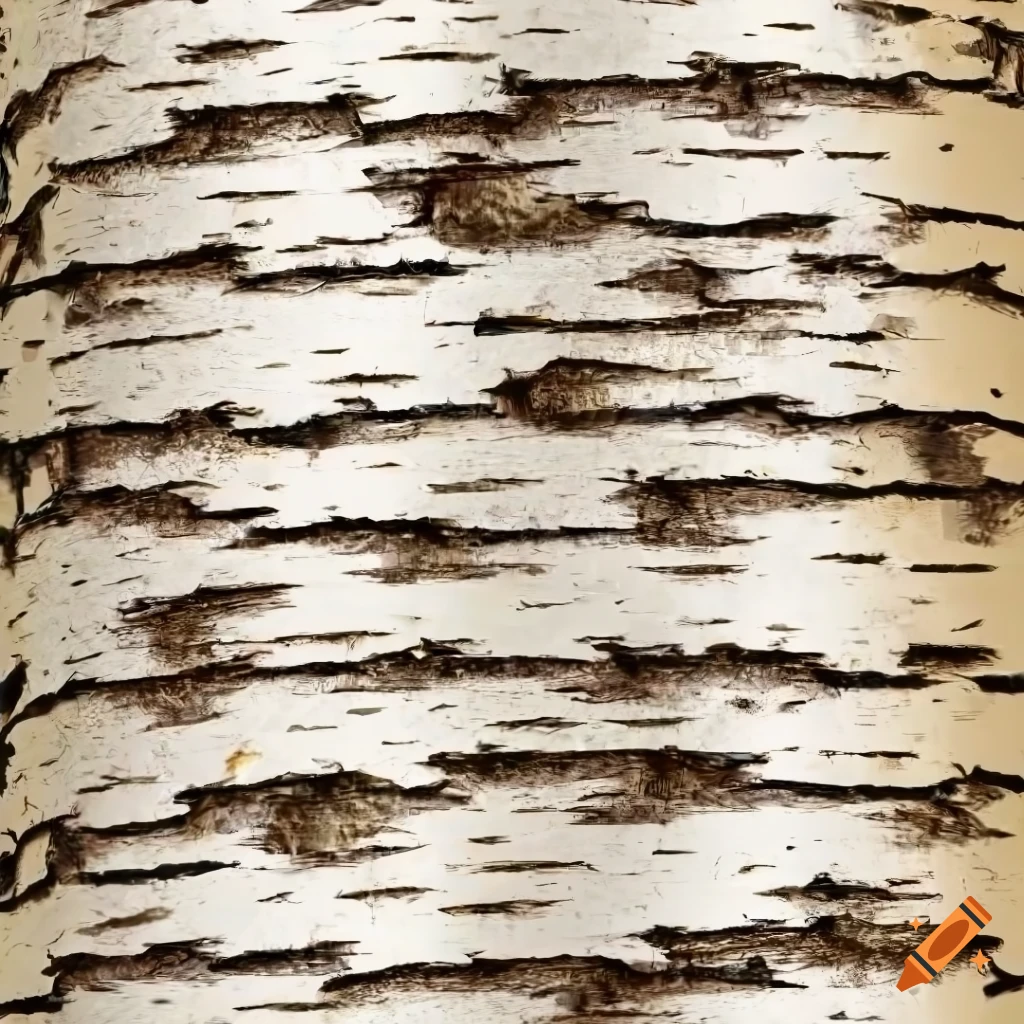 Seamless birch bark texture for video games on Craiyon