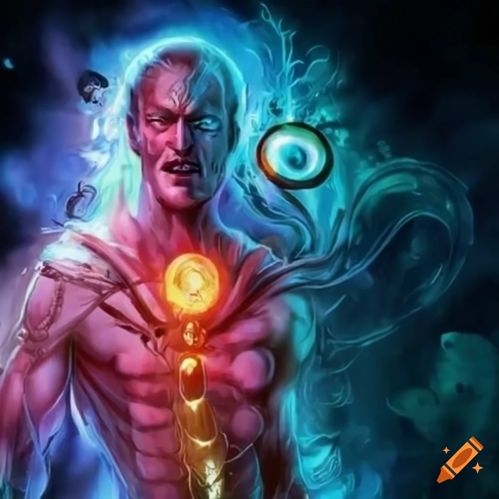 Representation of the god of invention on Craiyon