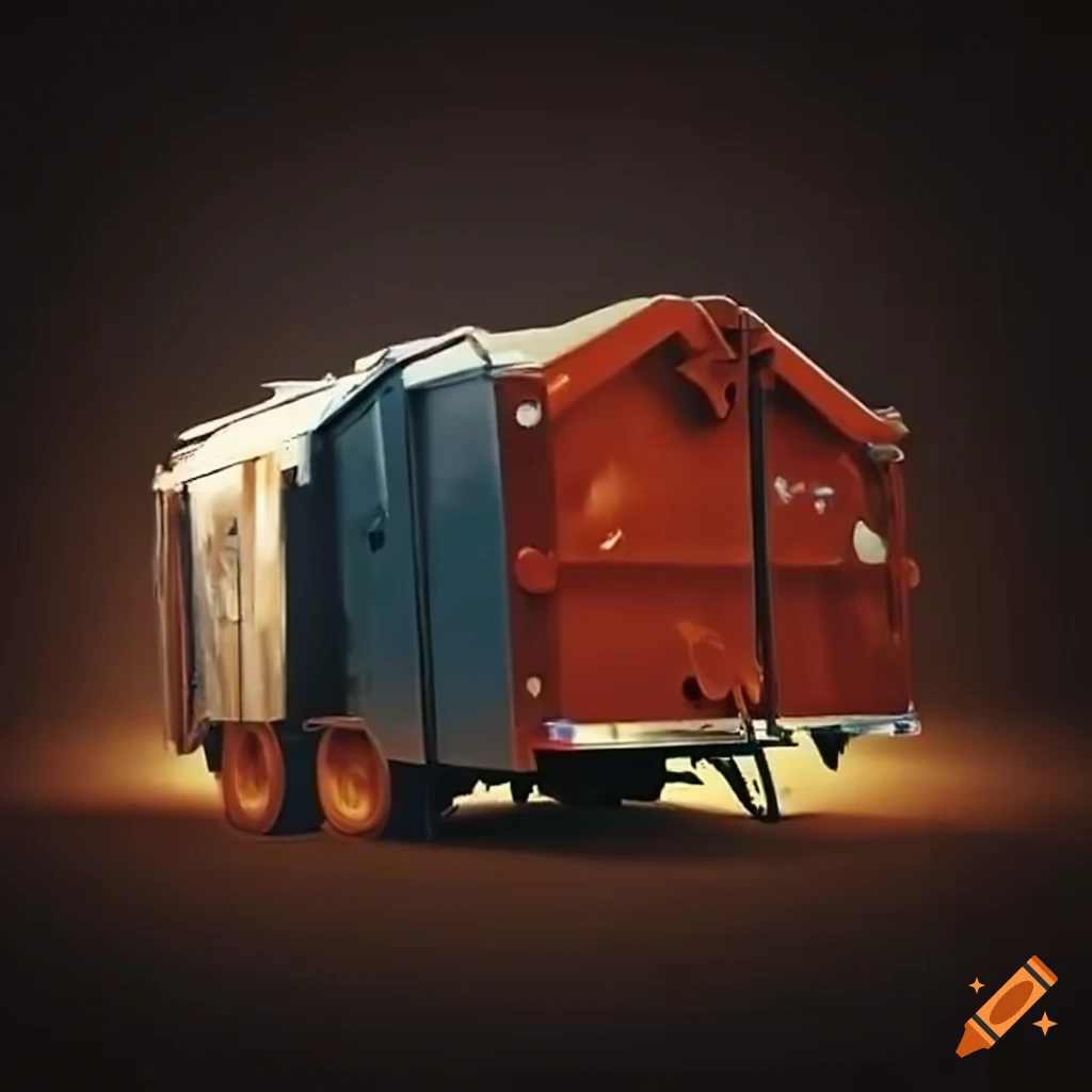 Trailer for recycling materials on Craiyon