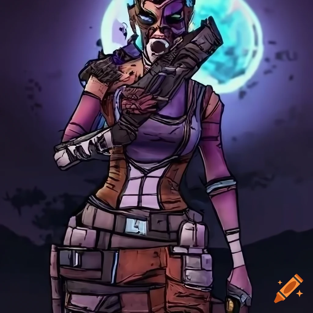 Cosplay of rey zer0 from borderlands on Craiyon