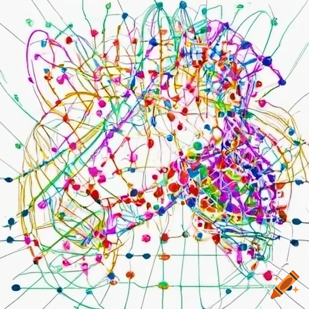 Illustration of creating expansive networks on Craiyon