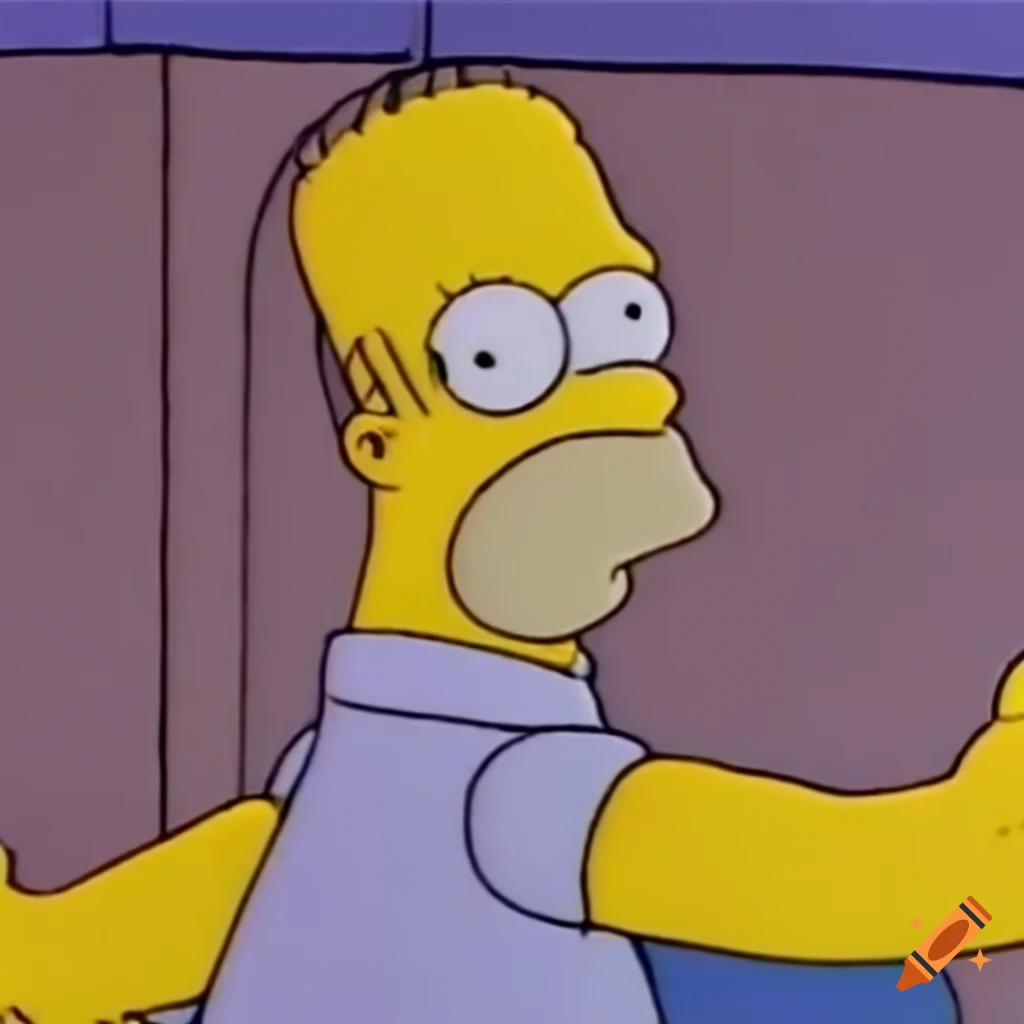 Simpsons screencap from the 90s on Craiyon