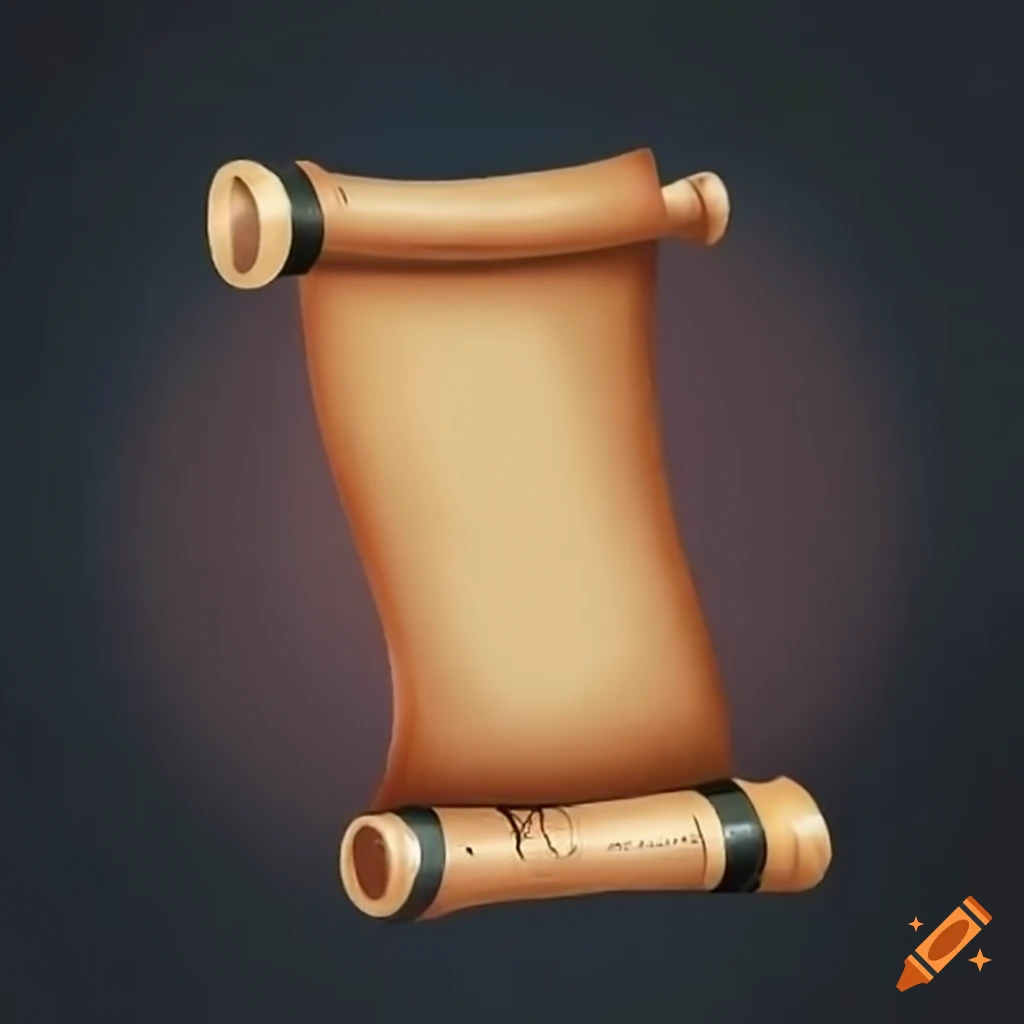 Scroll artwork on Craiyon