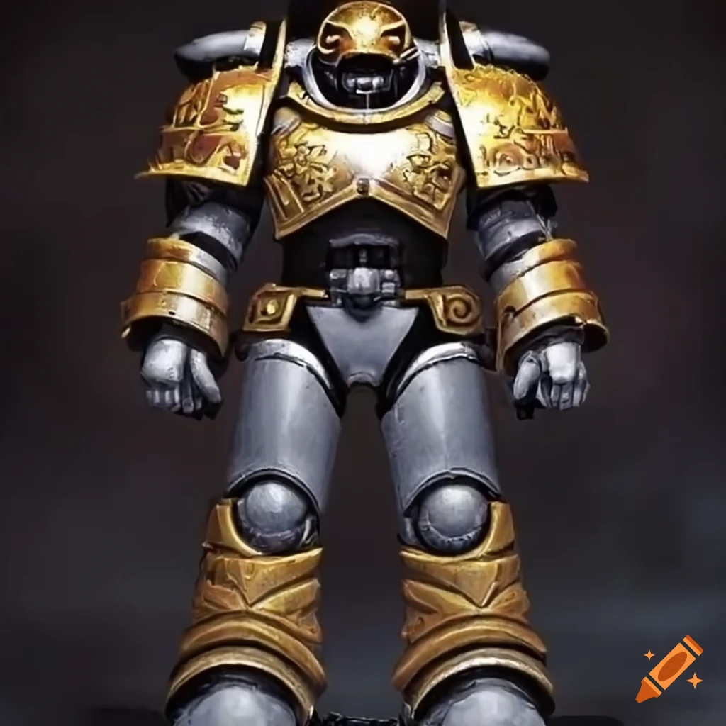 Power rangers in warhammer 40,000 inspired armor on Craiyon