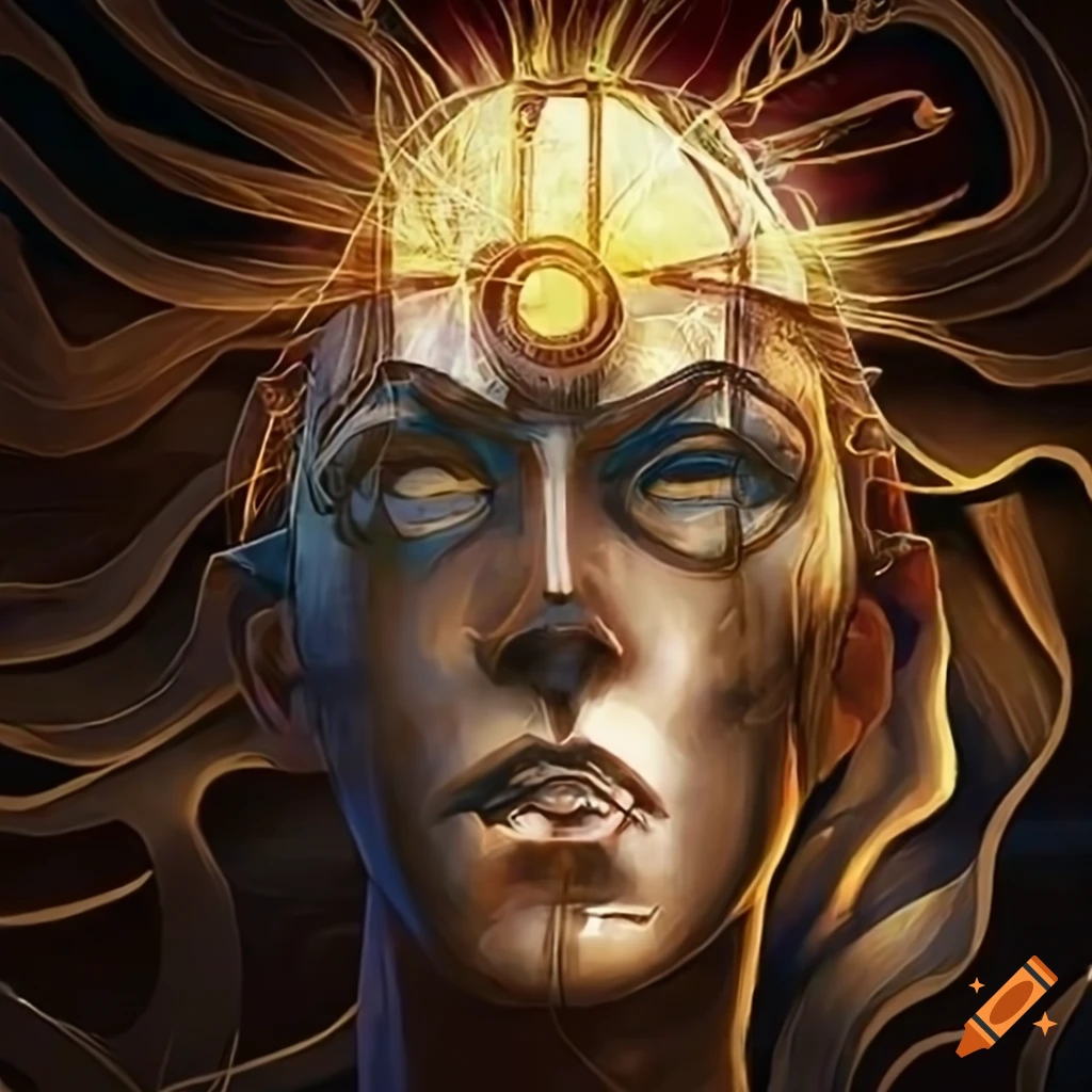 Representation of the god of invention