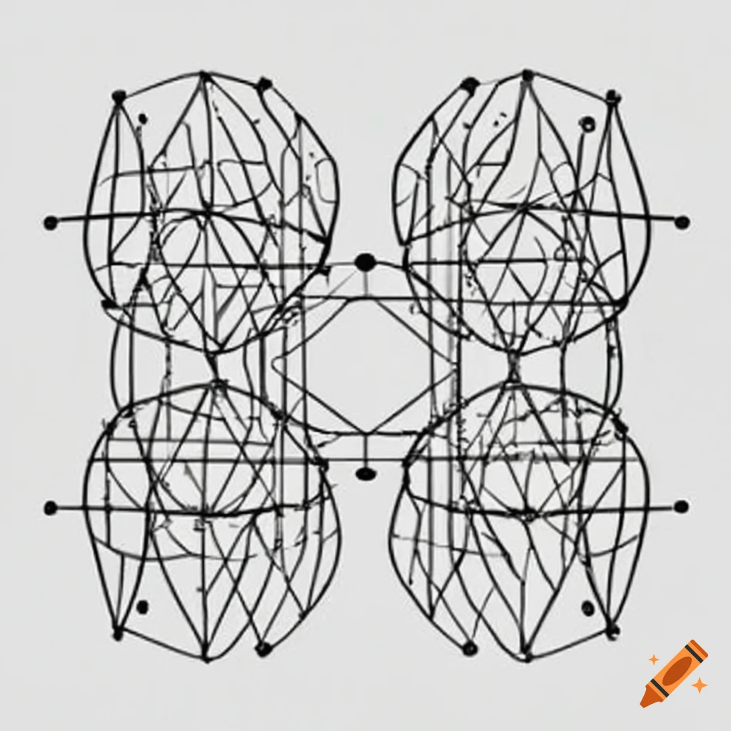 Abstract representation of network lines
