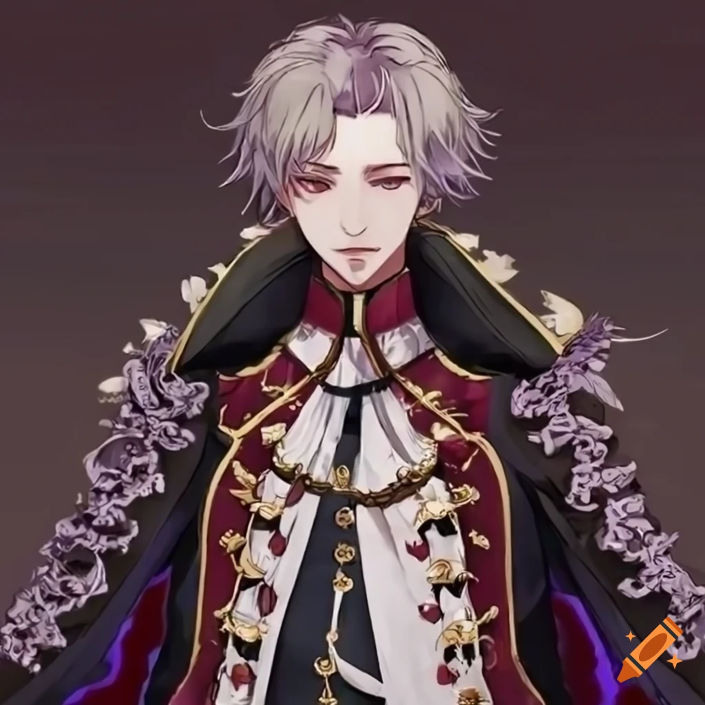 Detailed anime male noble outfit on Craiyon