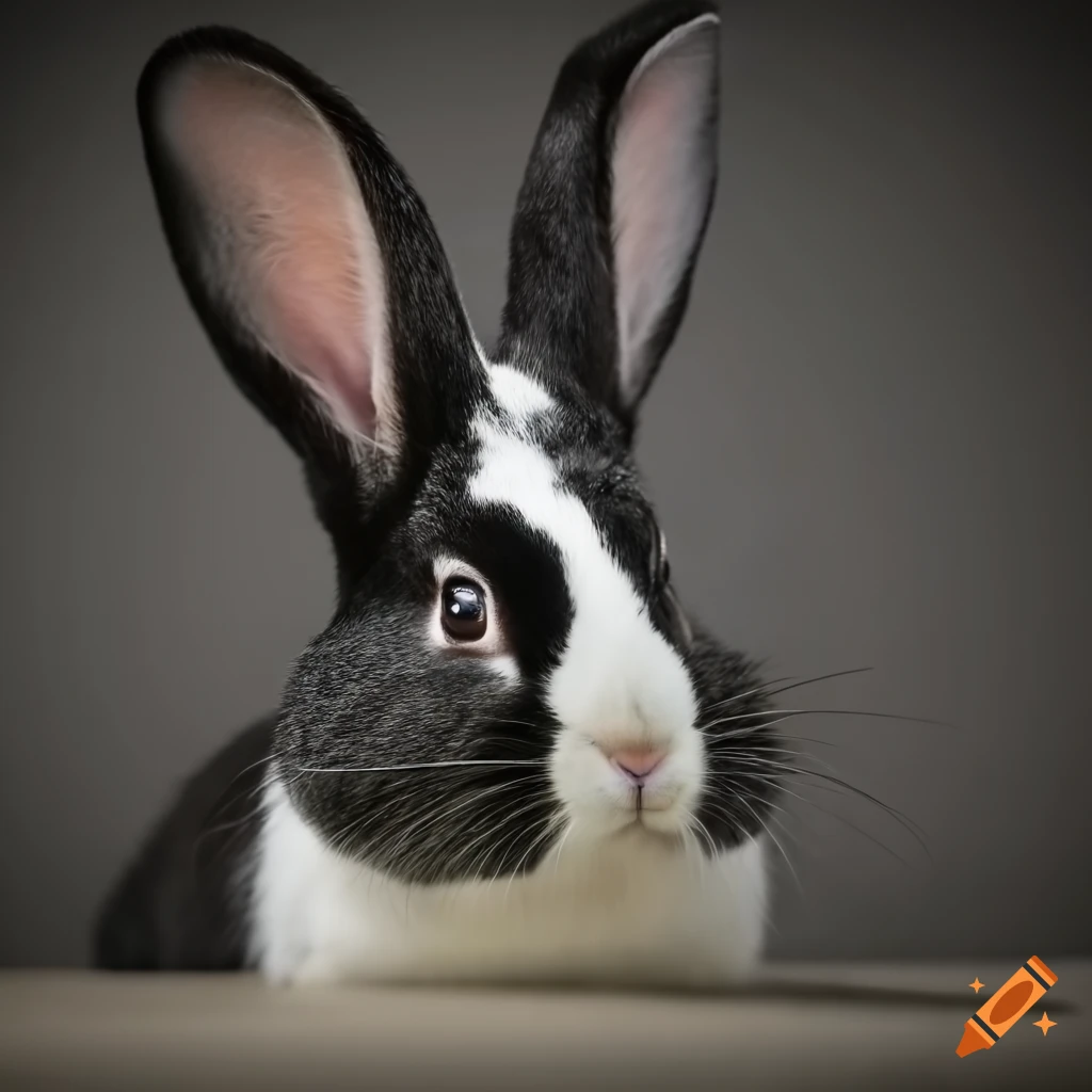 Rabbit wearing a tuxedo on Craiyon