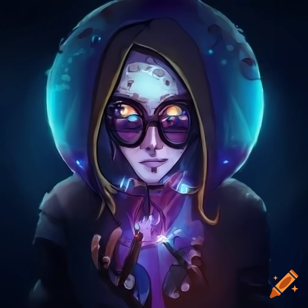 Nerdy game master with glasses and aura on Craiyon