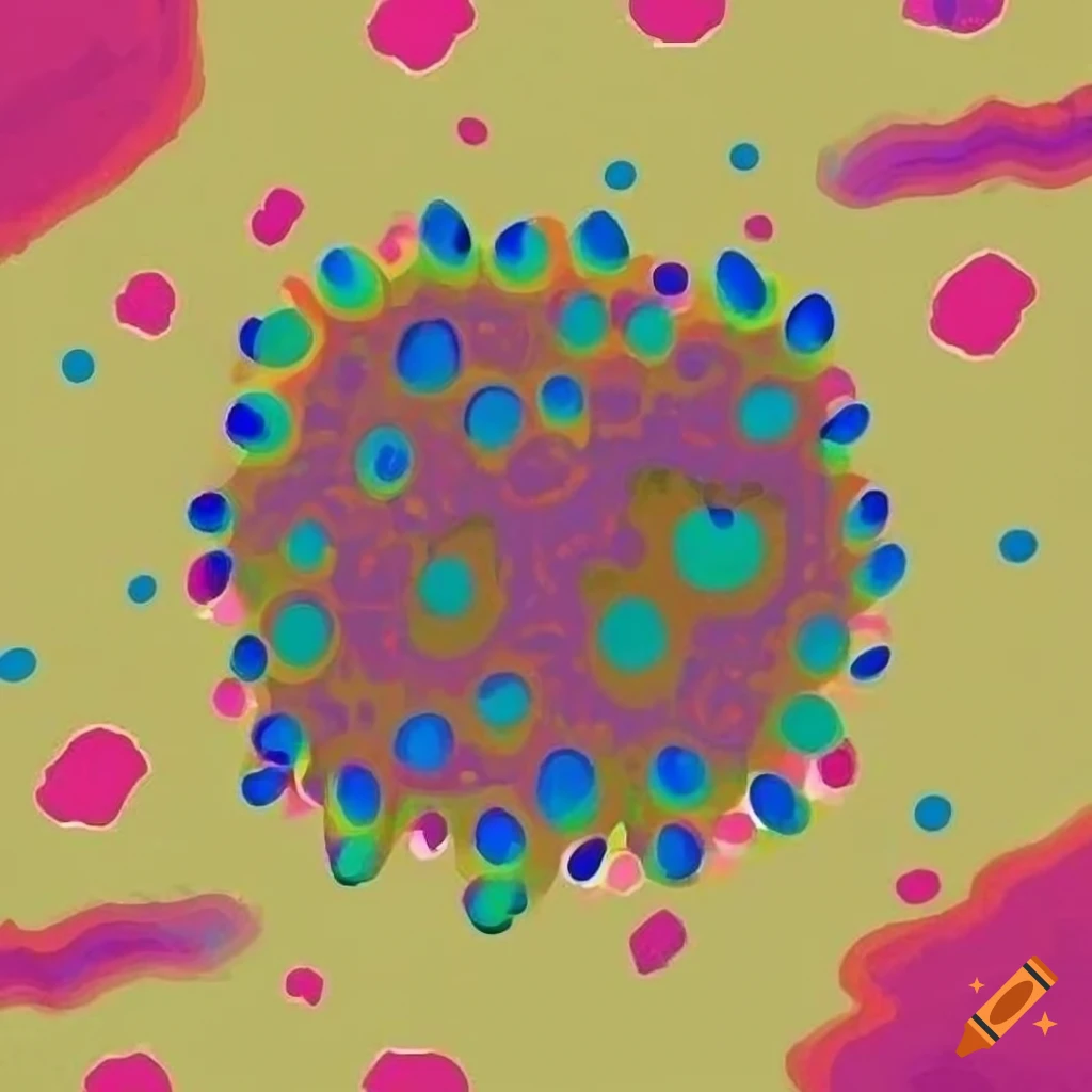 Abstract illustration of a thunder god in vibrant colors on Craiyon