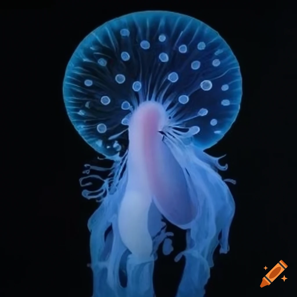 Chiho aoshima's siphonophore artwork on Craiyon