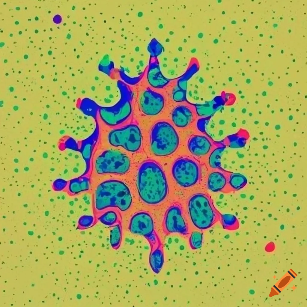 Colorful illustration of a thunder god on Craiyon