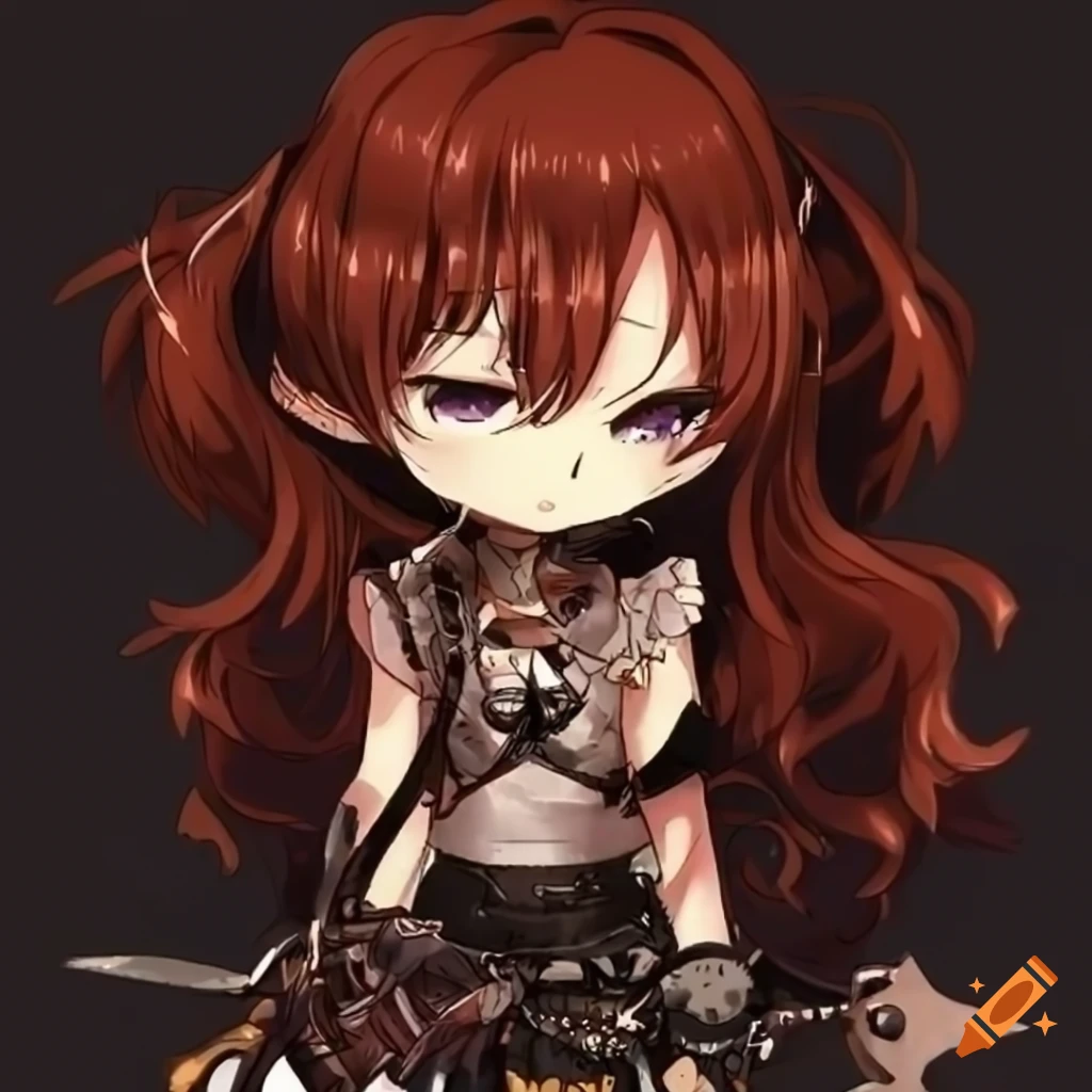 Metal chibi anime character on Craiyon