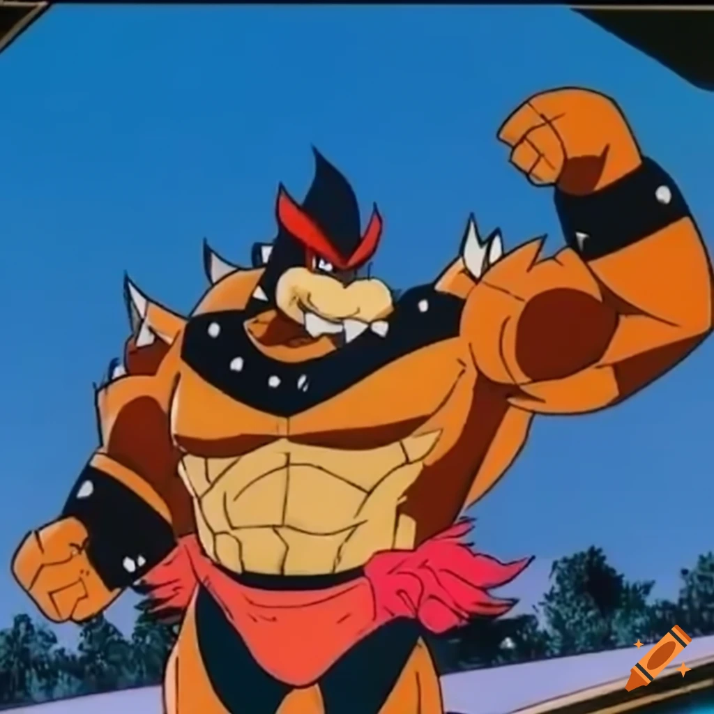80-90's anime version of bowser on Craiyon