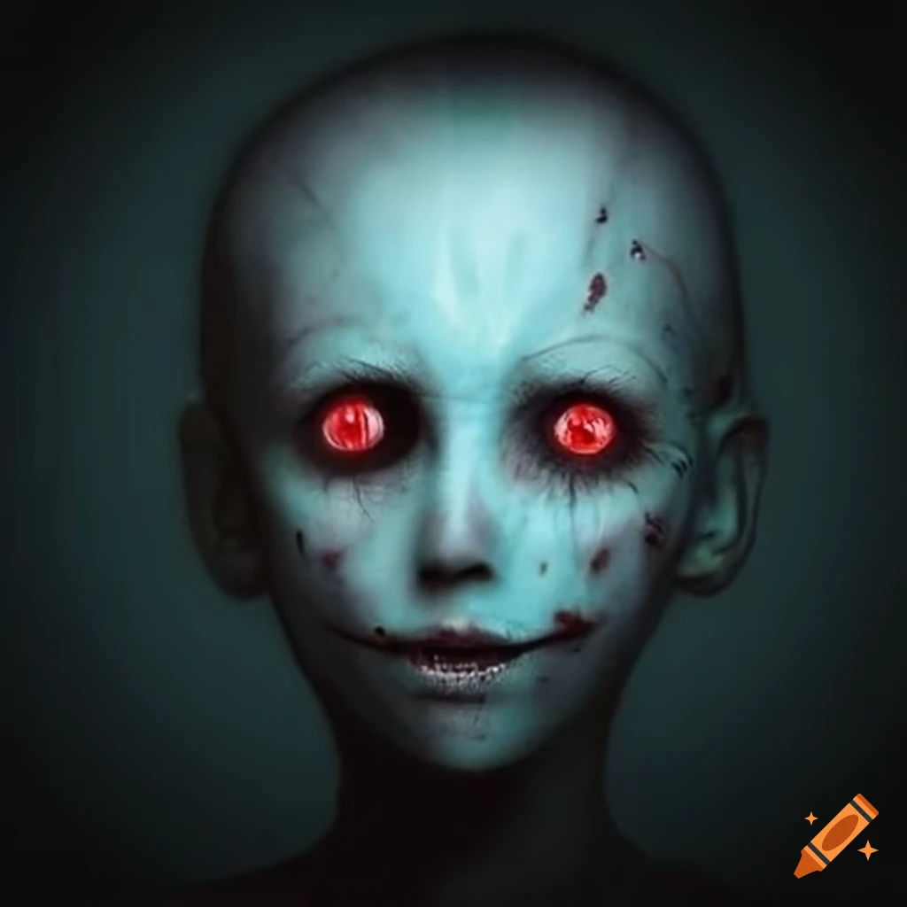 Sinister face on Craiyon