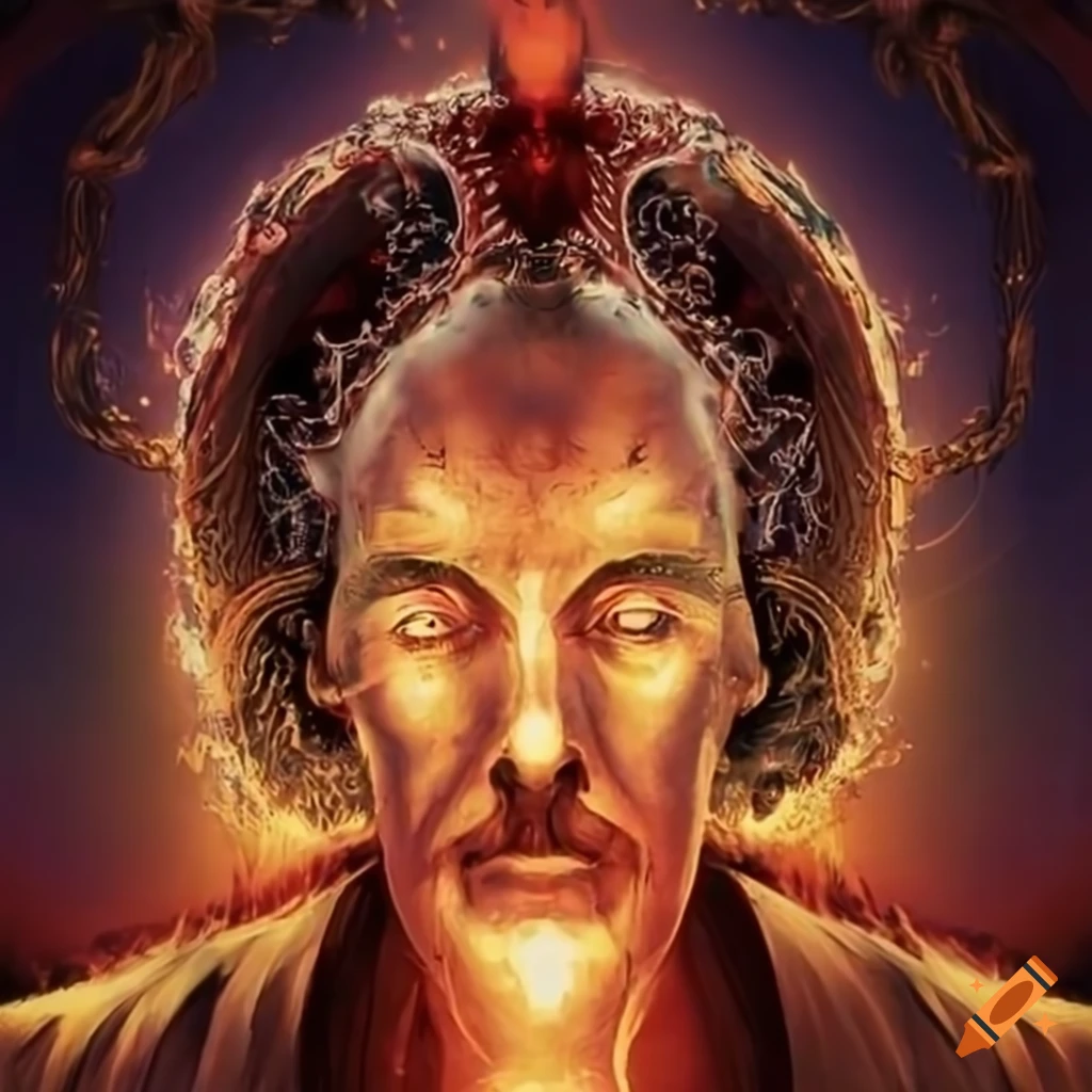 Depiction of the god of invention on Craiyon