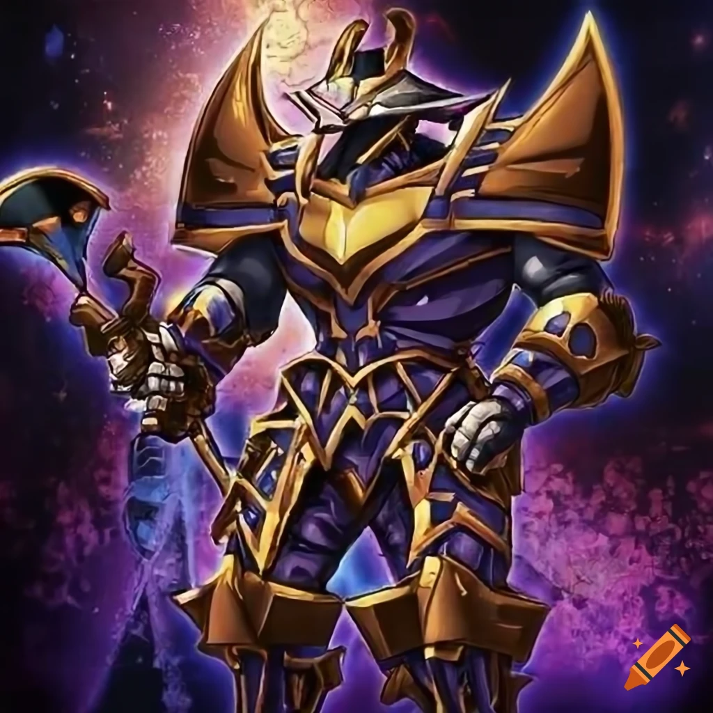 Card image of the phantom knights of rusty bardiche in yu-gi-oh! on Craiyon